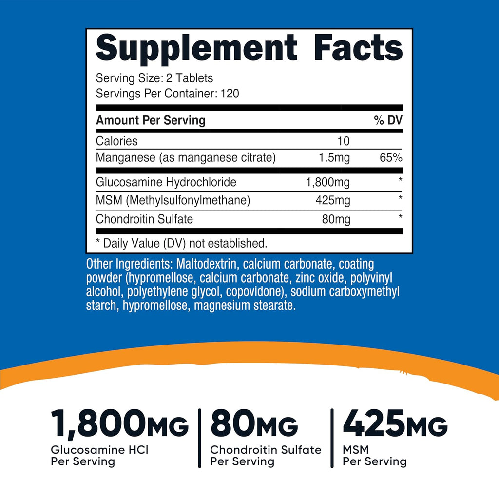 glucosamine chondroitin msm for mobility