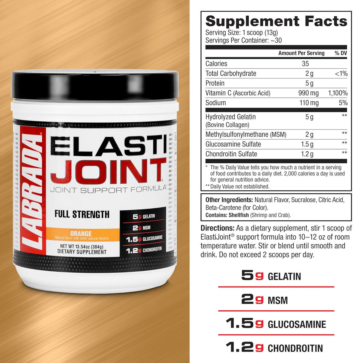 Glucosamine chondroitin MSM for recovery