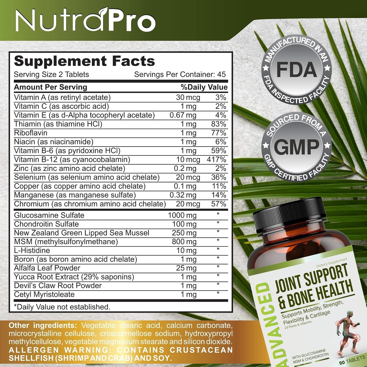 glucosamine chondroitin MSM for recovery