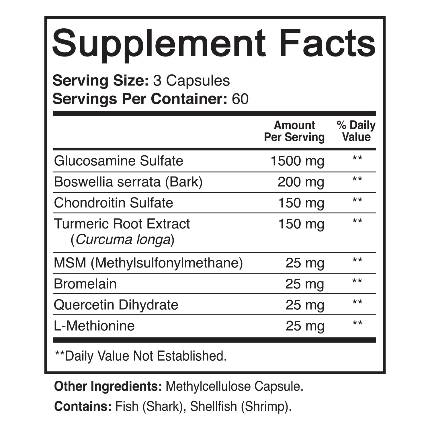 glucosamine chondroitin turmeric for mobility