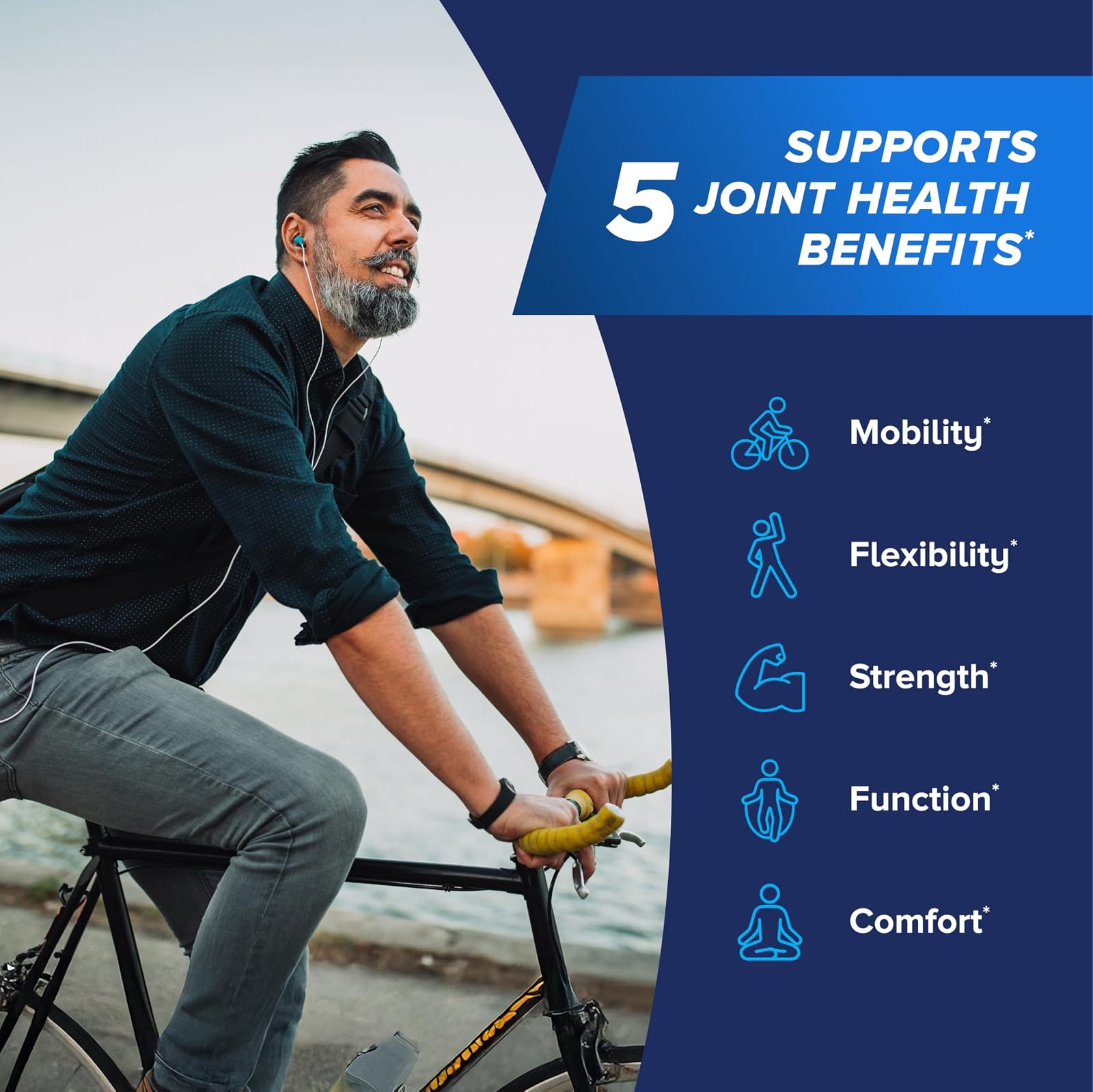Glucosamine tablets for active lifestyle