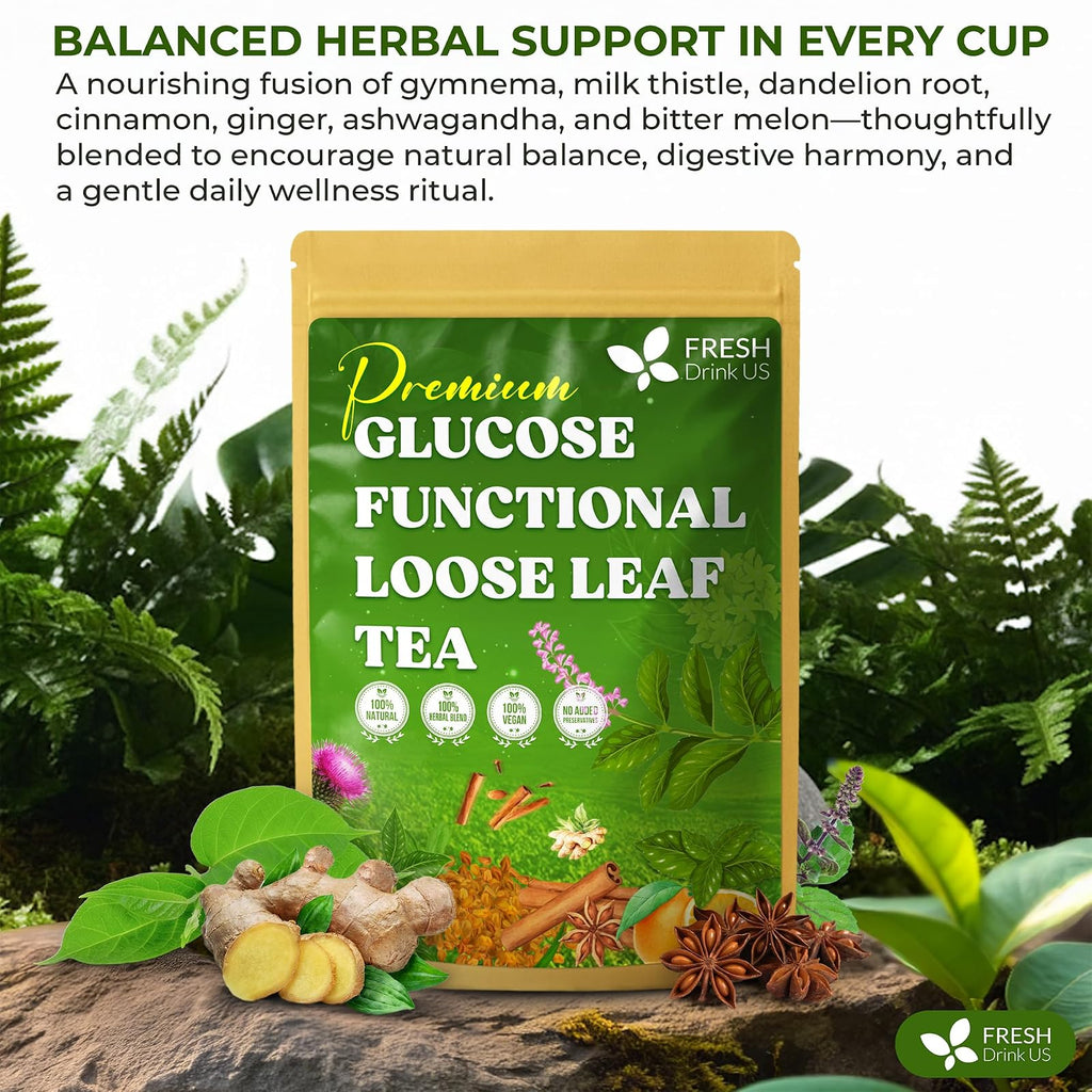 Glucose support herbal blend tea