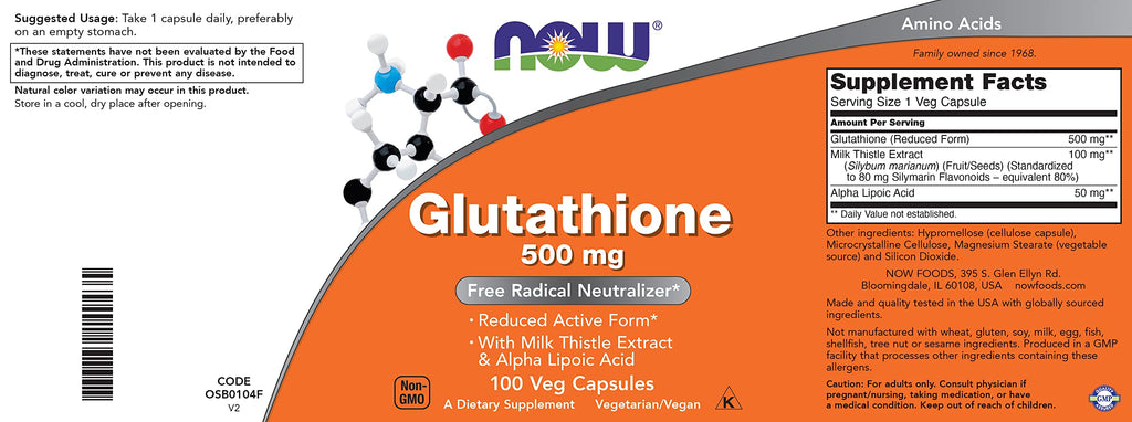 Glutathione and milk thistle synergy