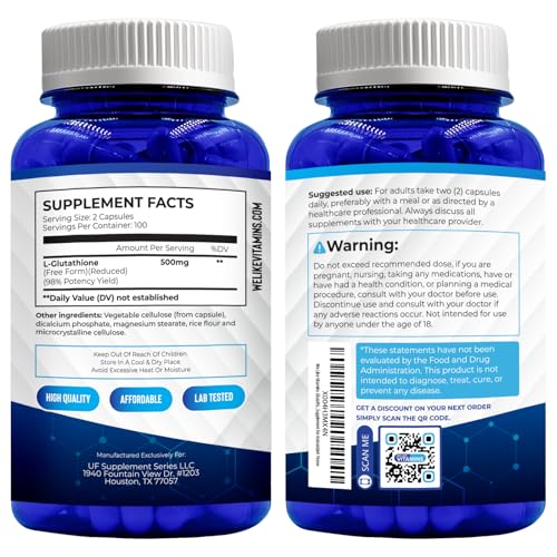 glutathione capsules for daily nutrition