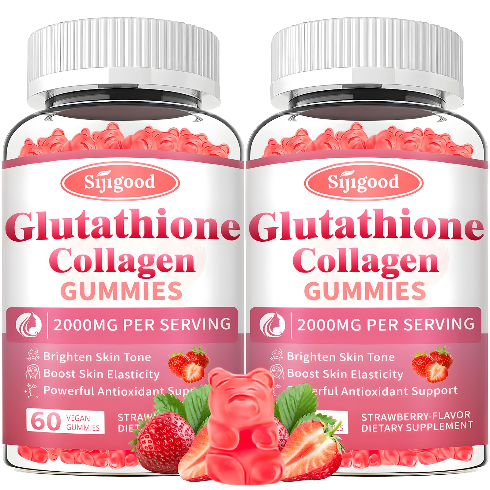 Glutathione collagen gummies for beauty