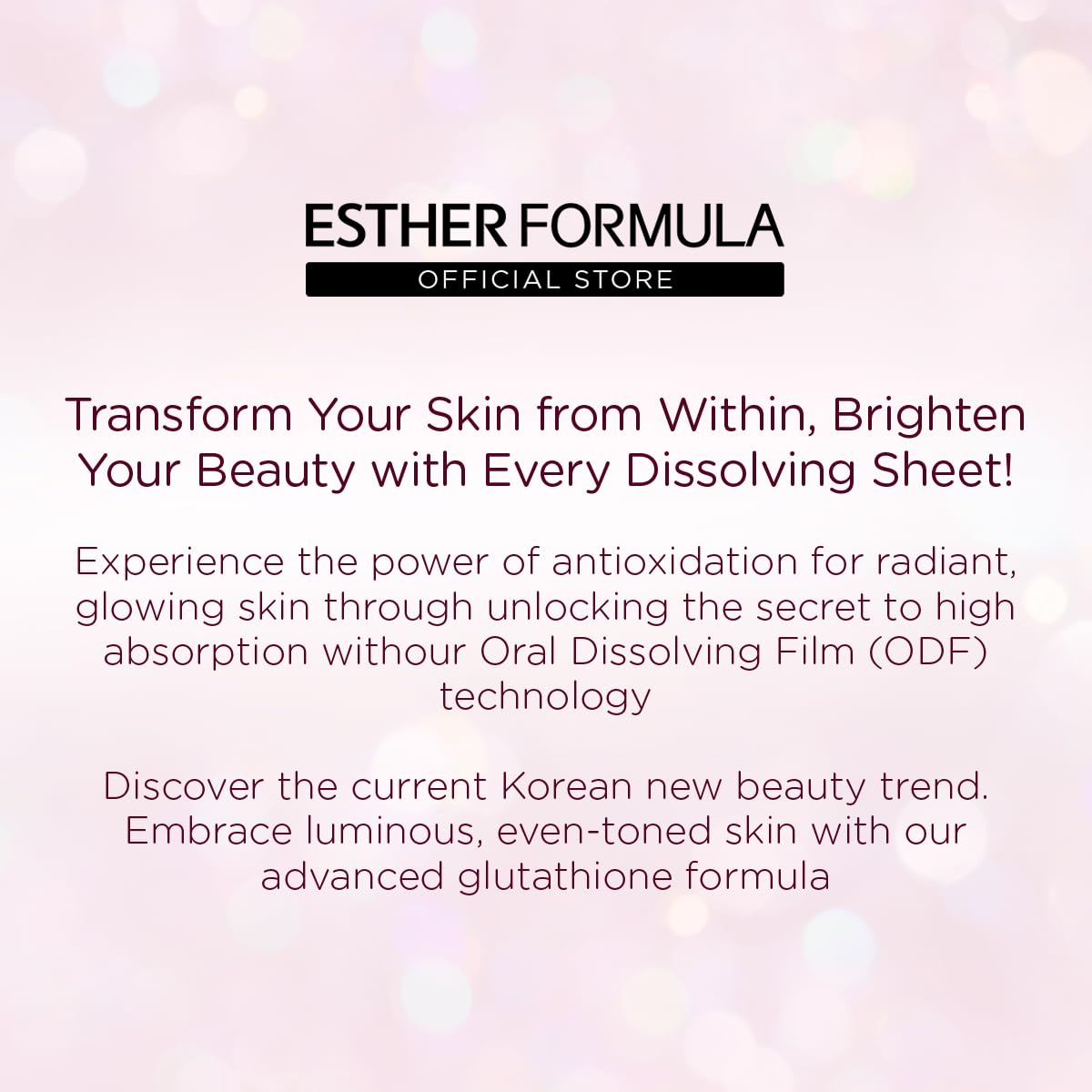 Glutathione oral film for daily use