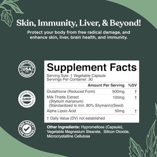 Glutathione pills for radiant skin