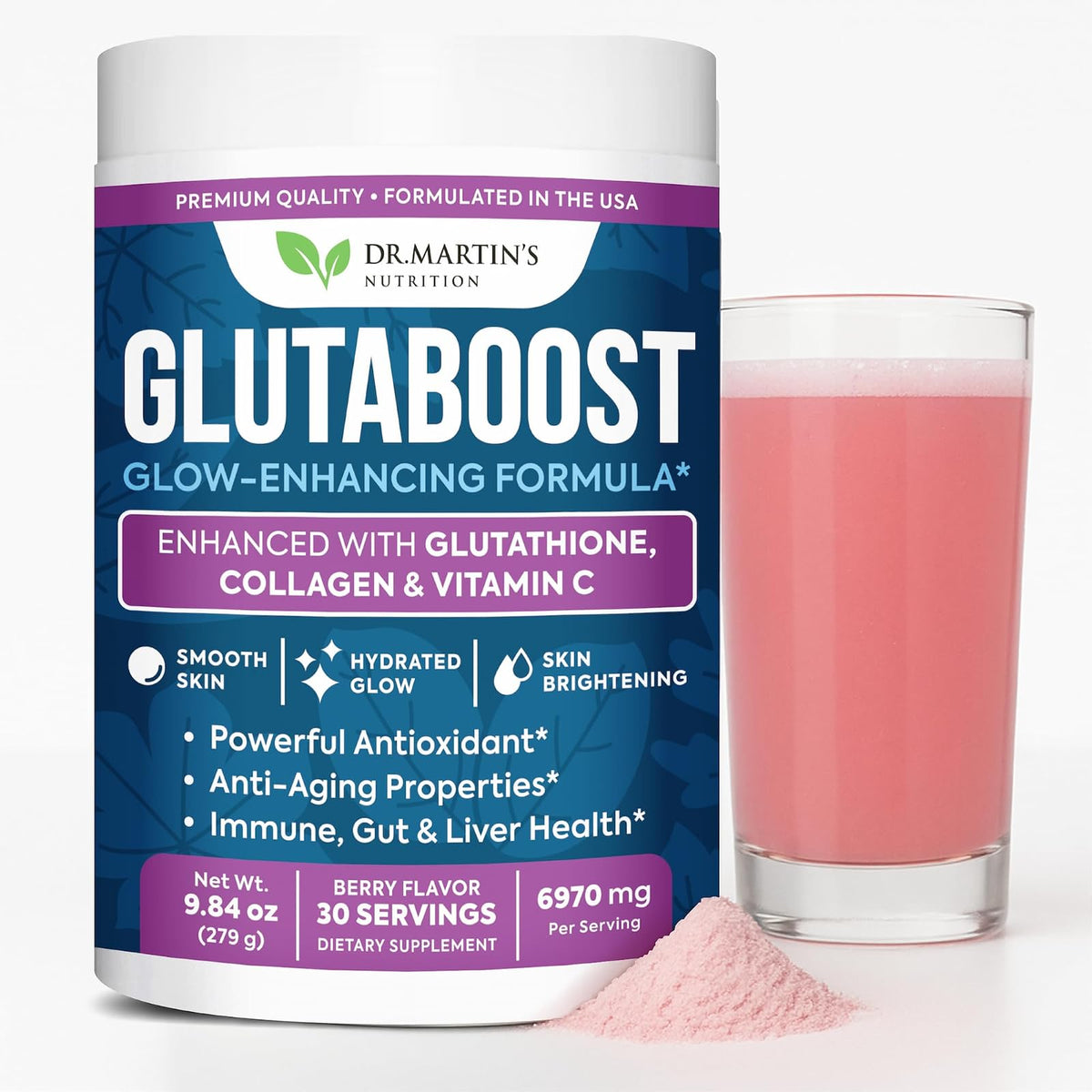 Glutathione powder for radiant skin