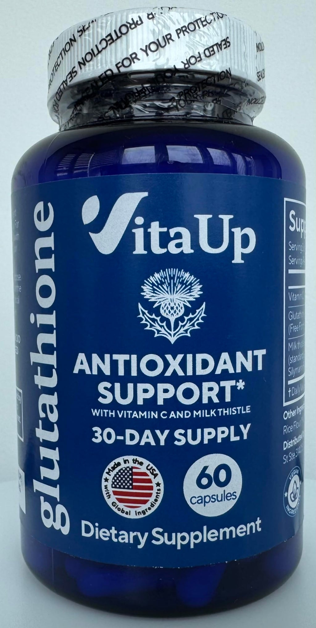 Glutathione reduced supplement for health