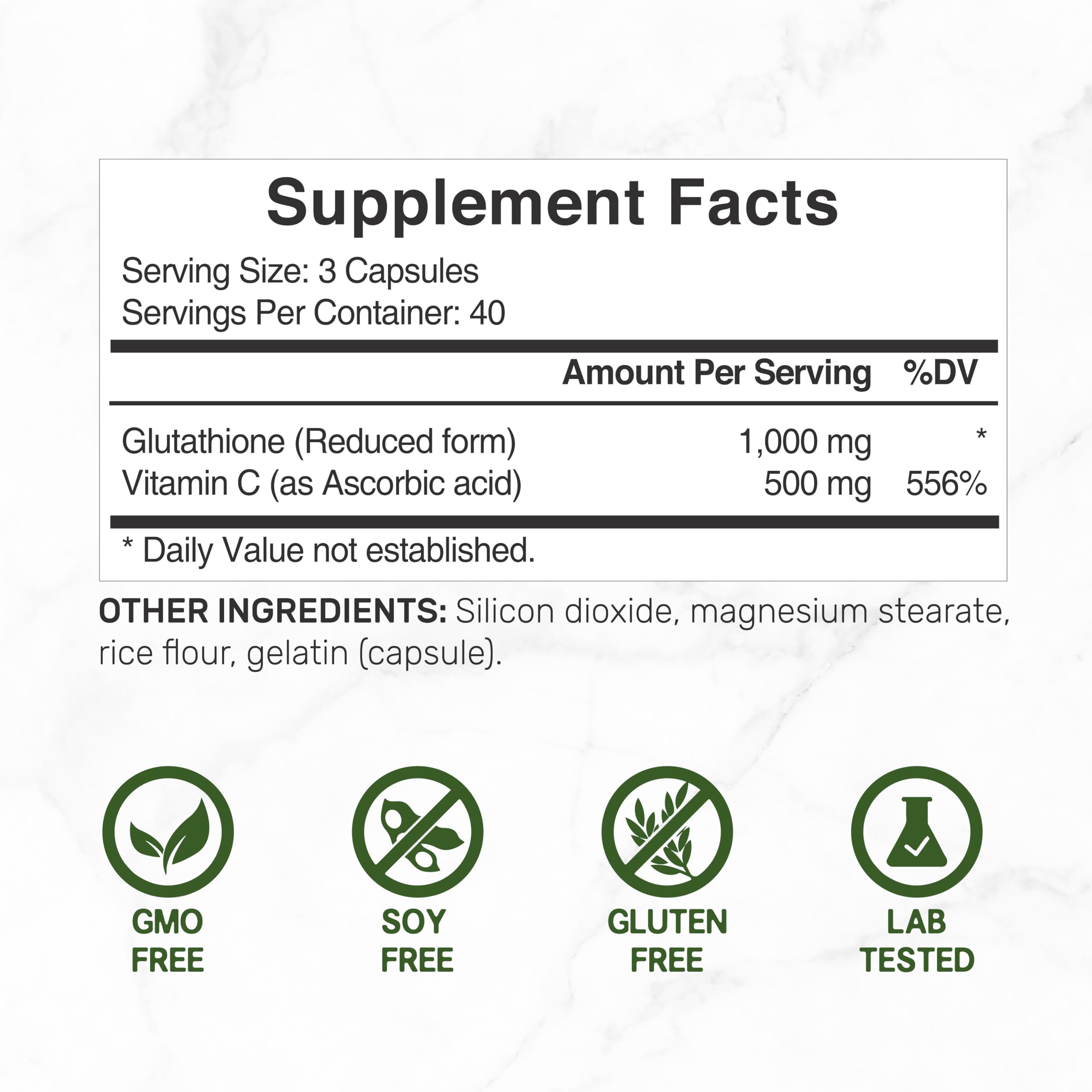 glutathione with vitamin C benefits