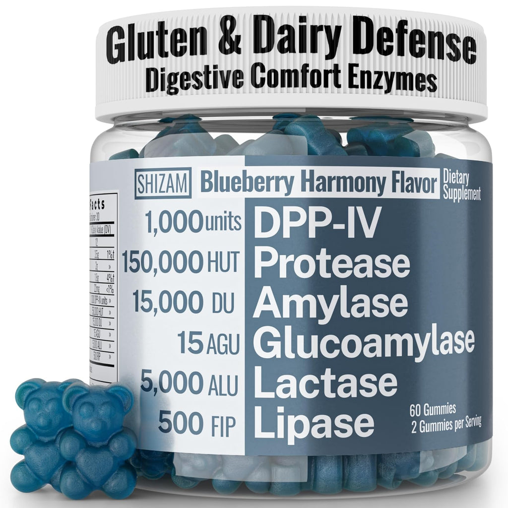 gluten and lactase digestive enzymes