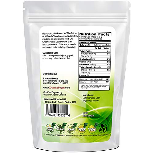gluten-free alfalfa leaf supplement
