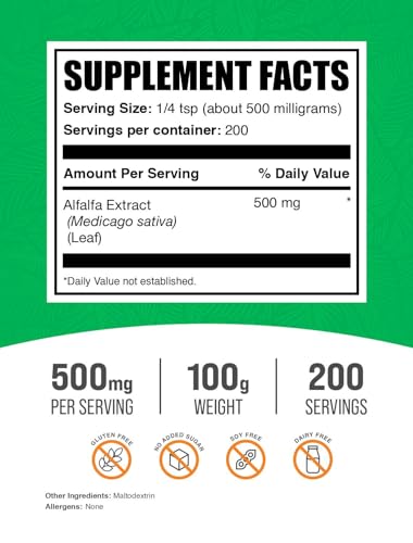 gluten-free alfalfa supplement