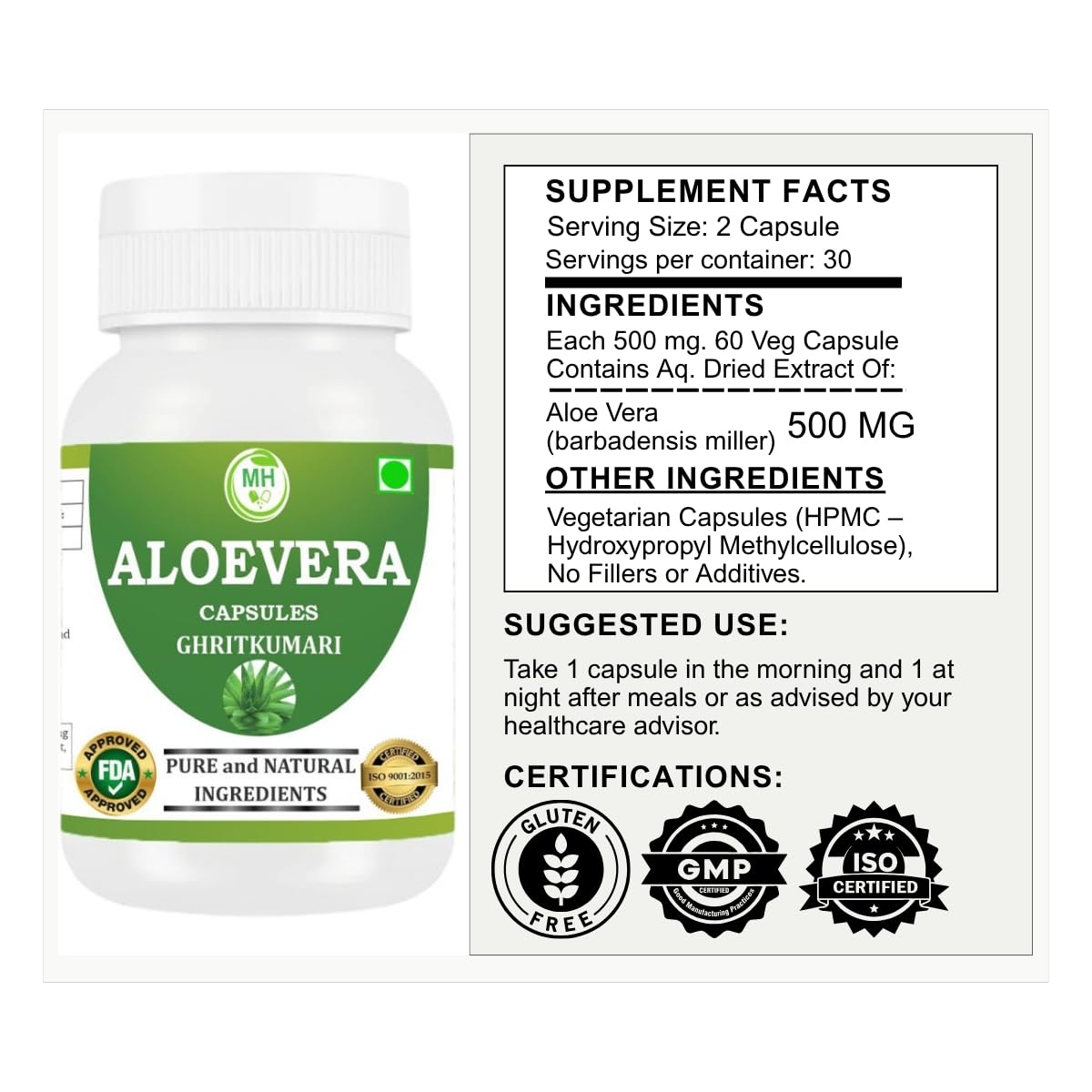 gluten-free aloe vera capsules