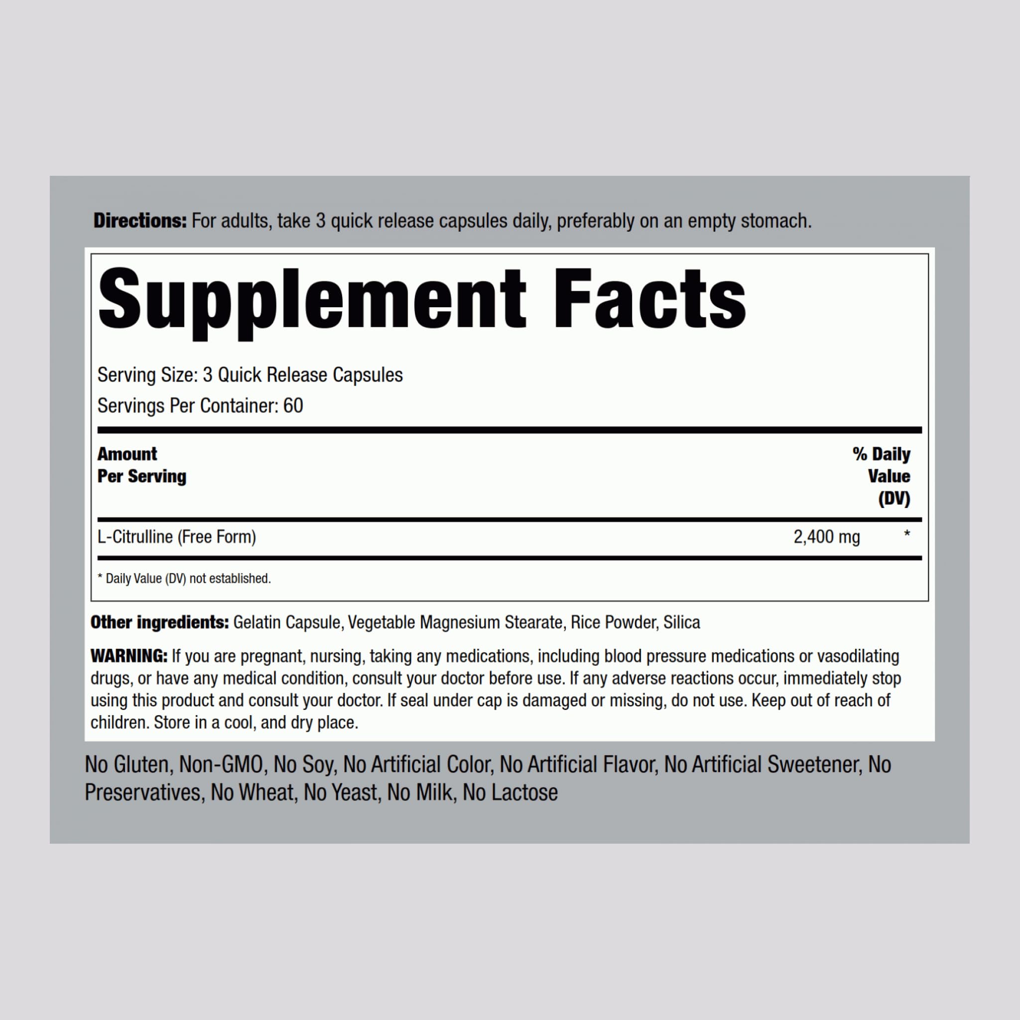 Gluten free amino acid support