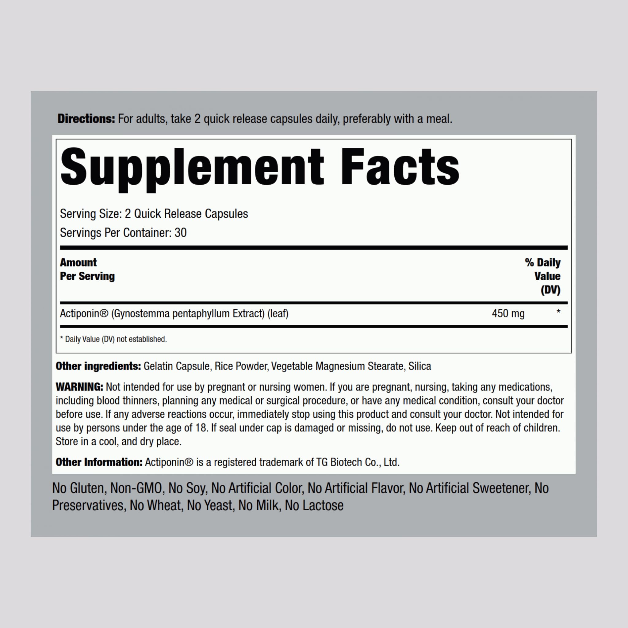 Gluten-free AMPK metabolic activator