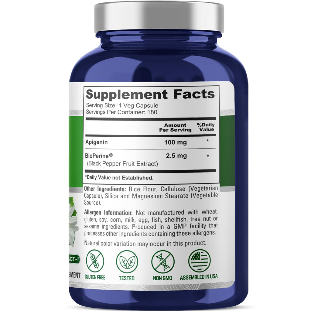 Gluten free Apigenin Vcaps for health