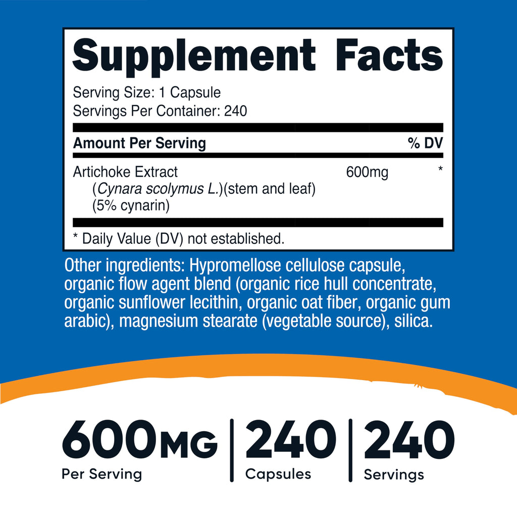 gluten-free artichoke supplement benefits