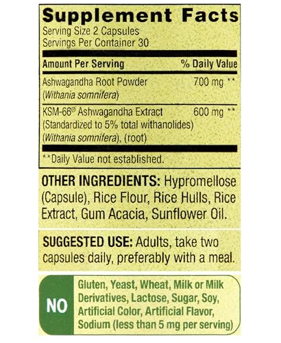 gluten free ashwagandha for sensitive diets