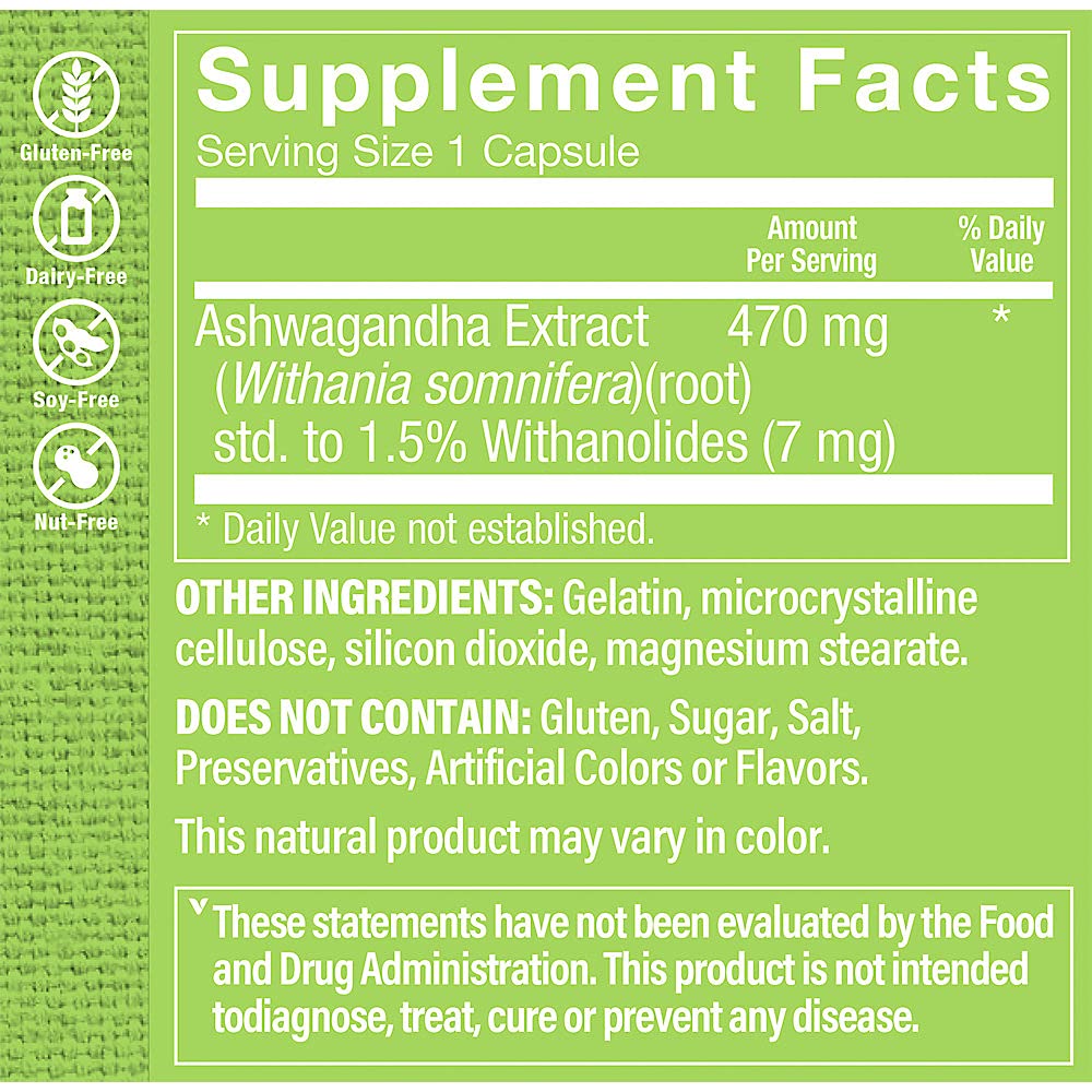 gluten free ashwagandha for wellness