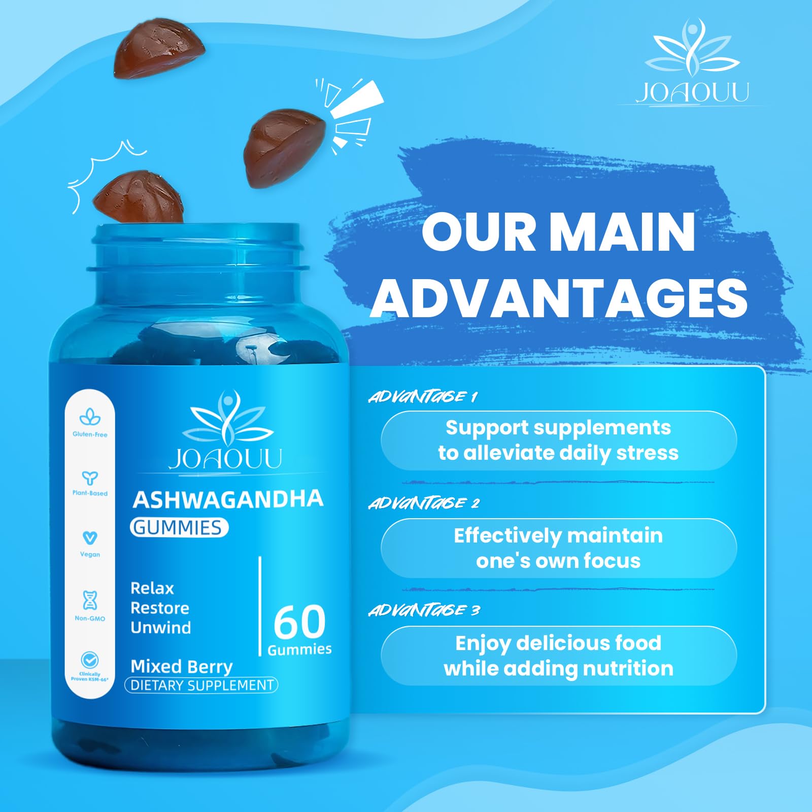gluten-free ashwagandha gummies for stress relief