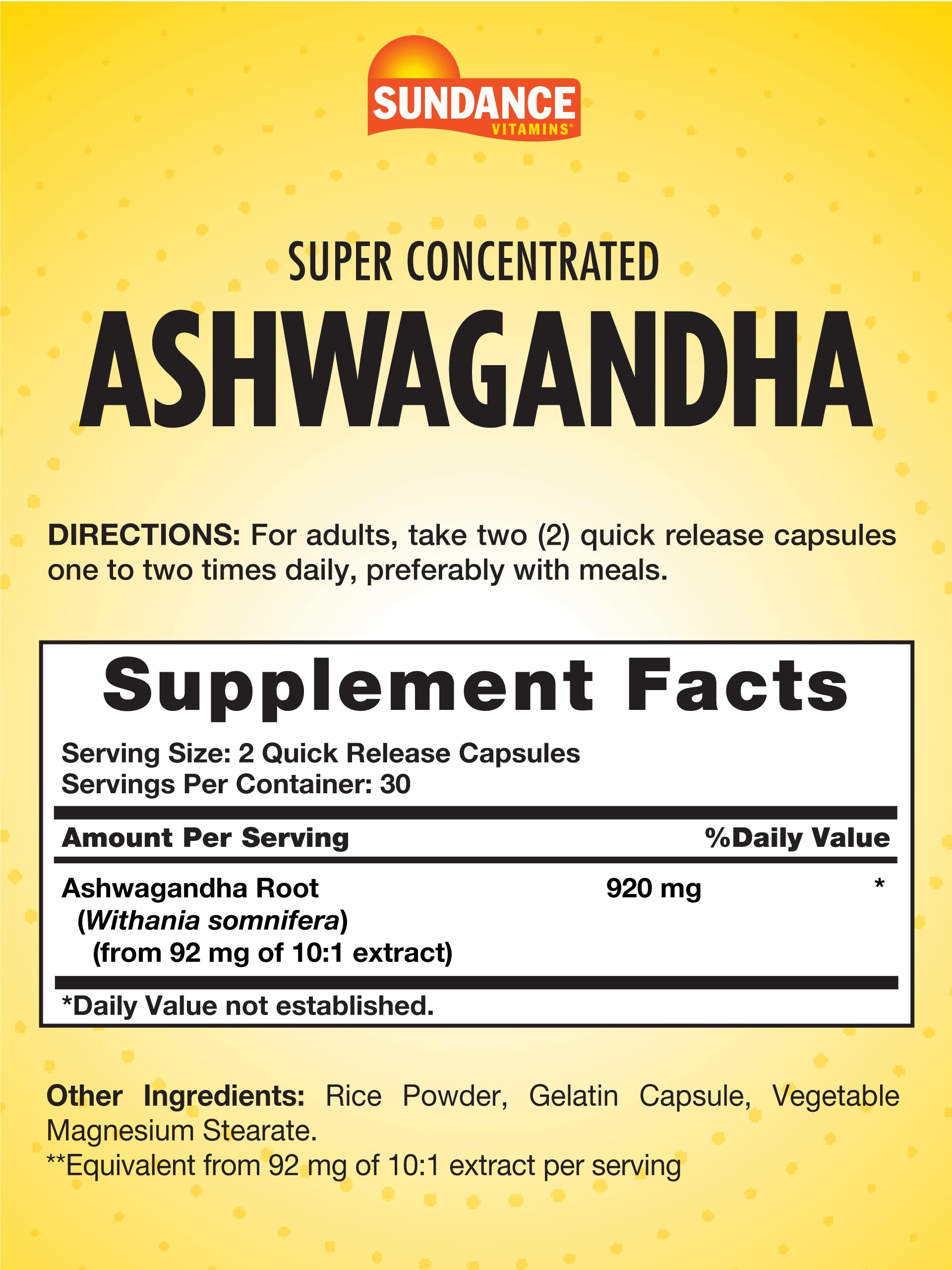 Gluten free Ashwagandha supplement benefits