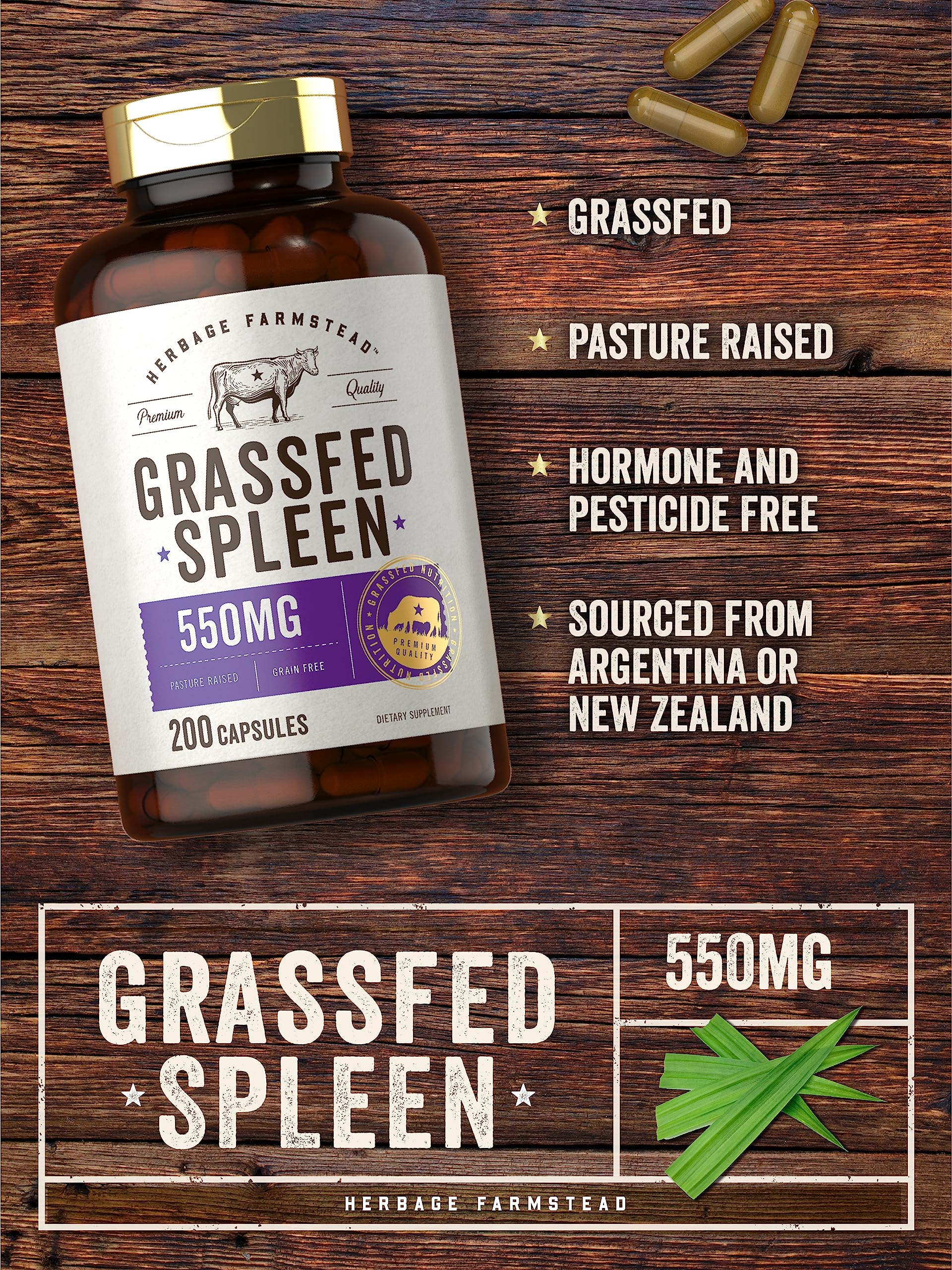 gluten free beef spleen capsules