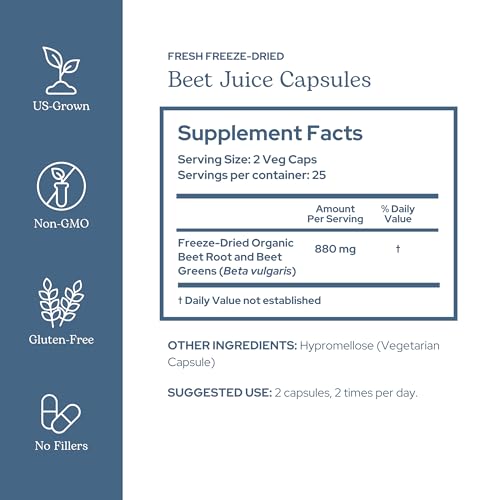 gluten free beet juice capsules benefits
