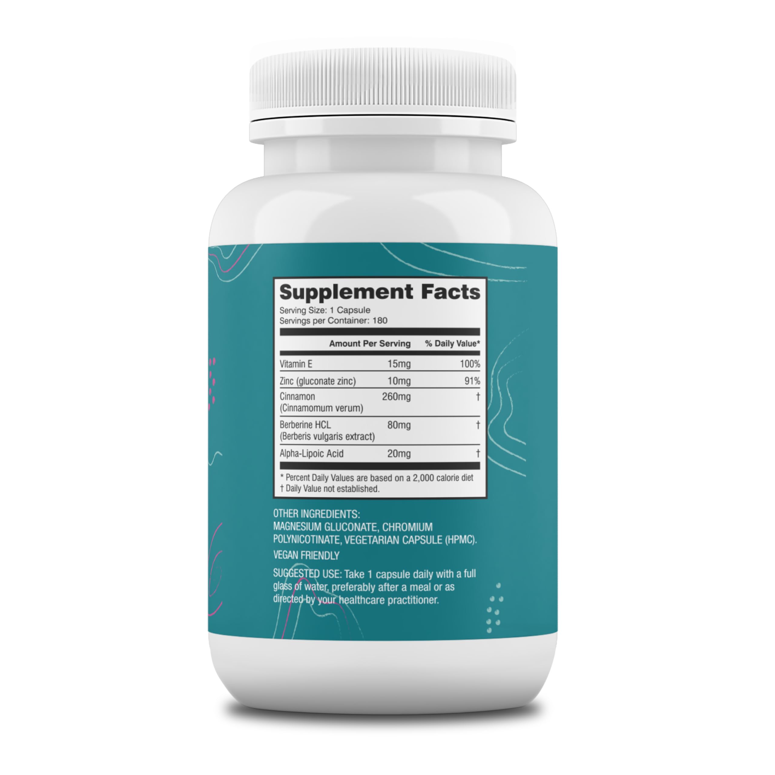 Gluten-free berberine capsules for wellness