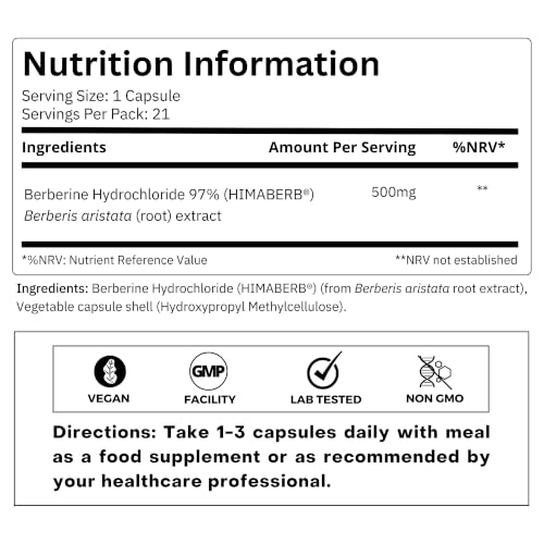 Gluten free berberine for cholesterol