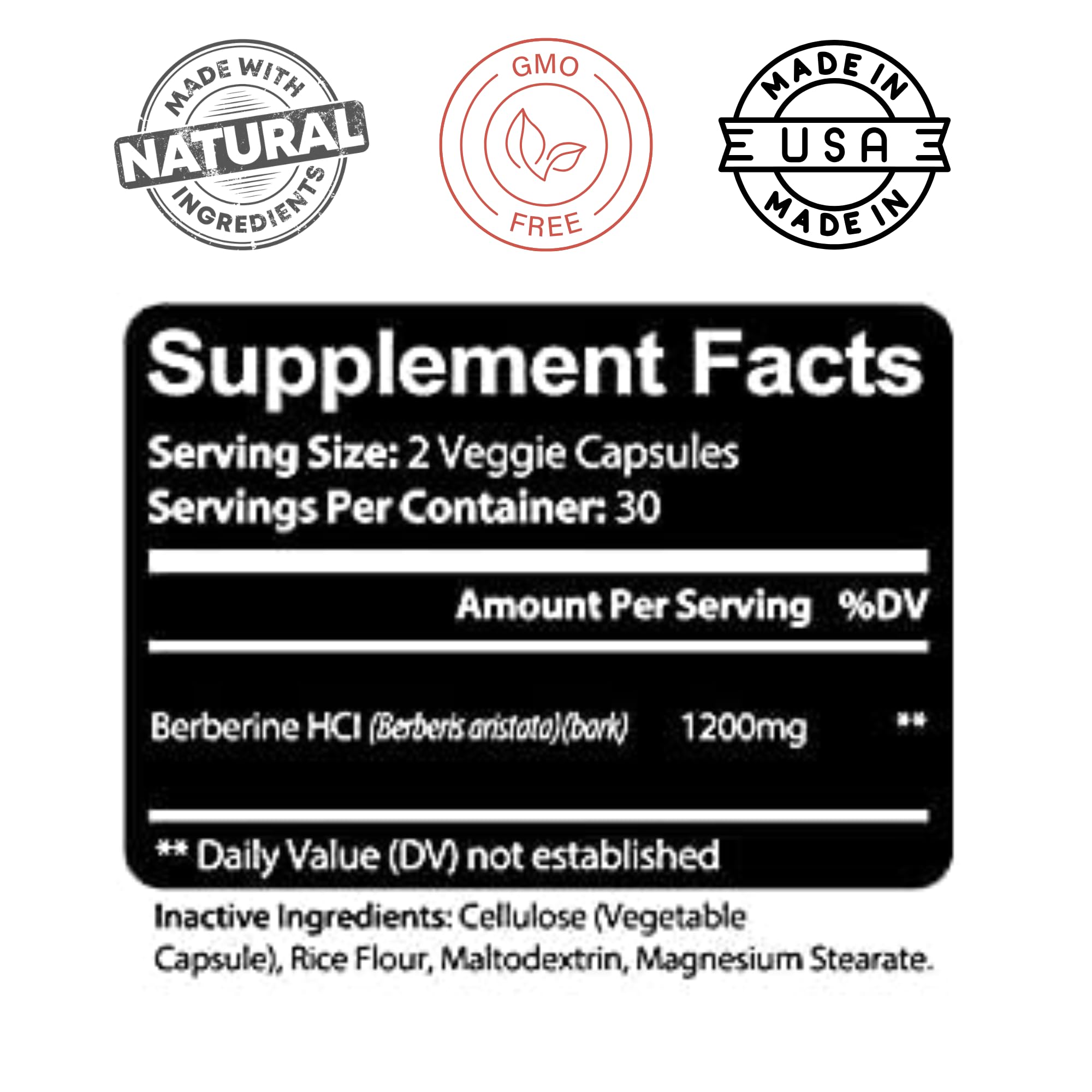 Gluten-free Berberine for wellness