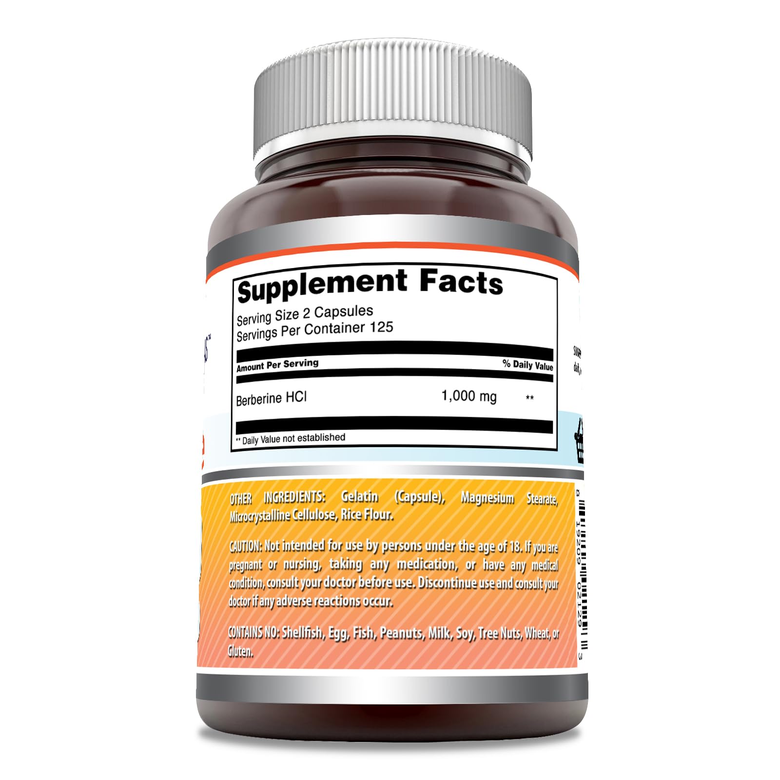 Gluten-free berberine supplement for health