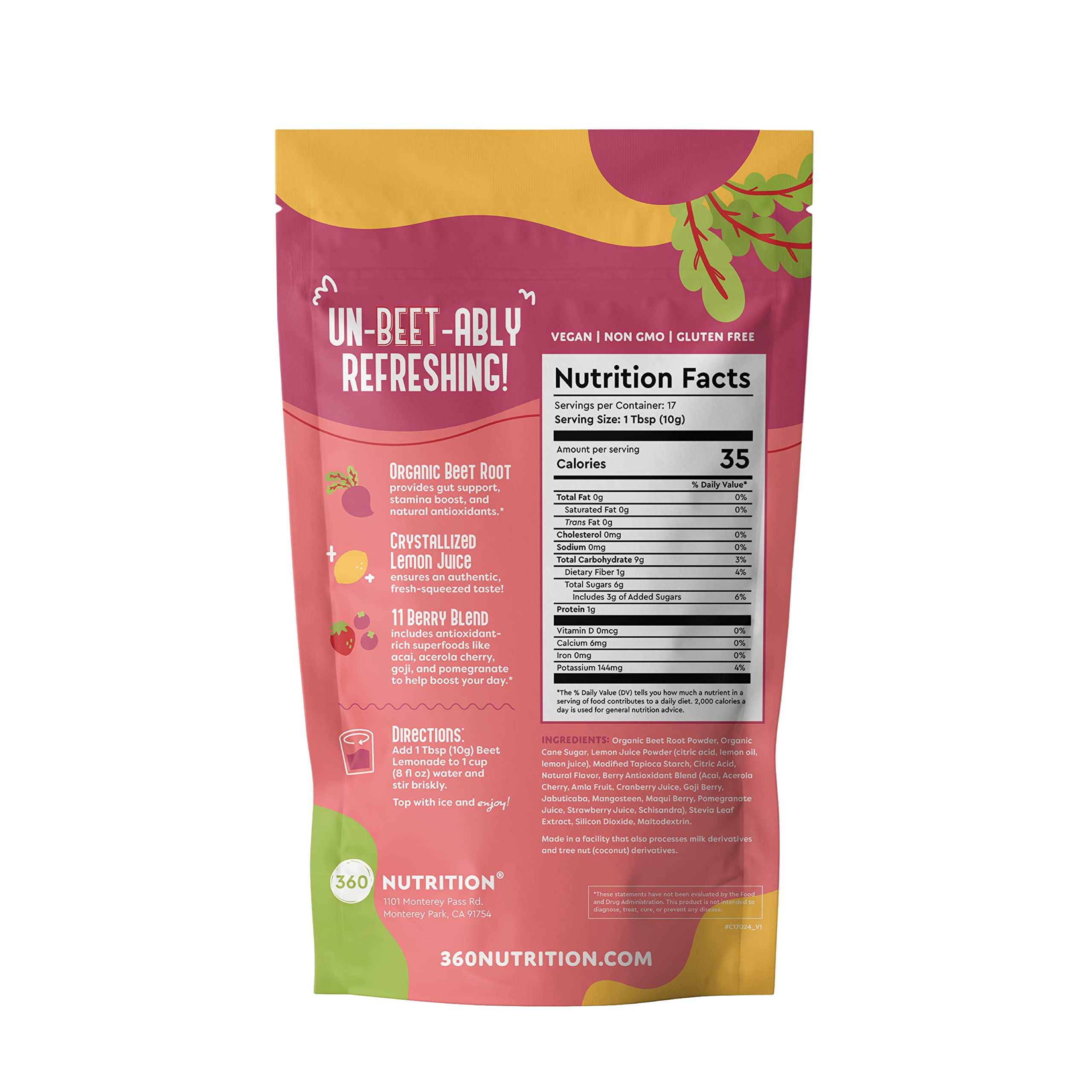 gluten free berry lemonade mix