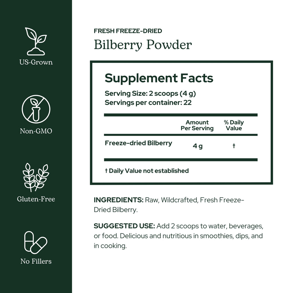 gluten-free bilberry extract benefits