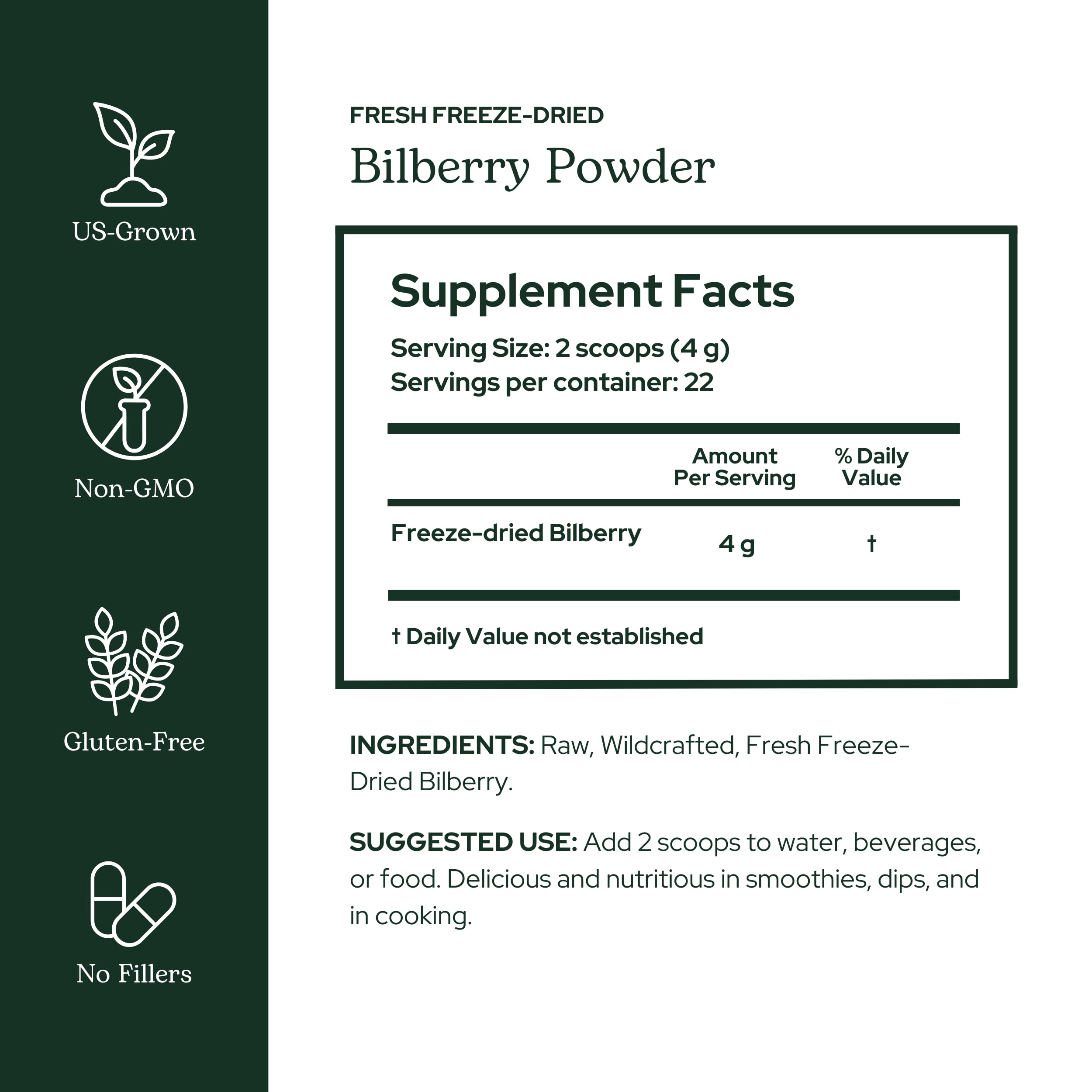 gluten-free bilberry extract benefits