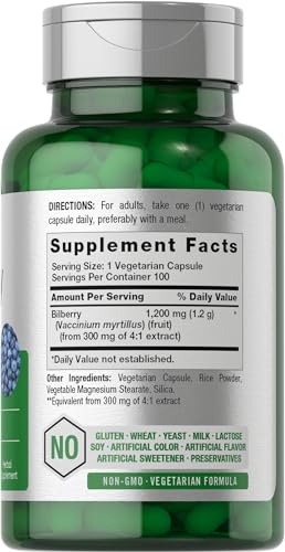 gluten free bilberry extract supplement