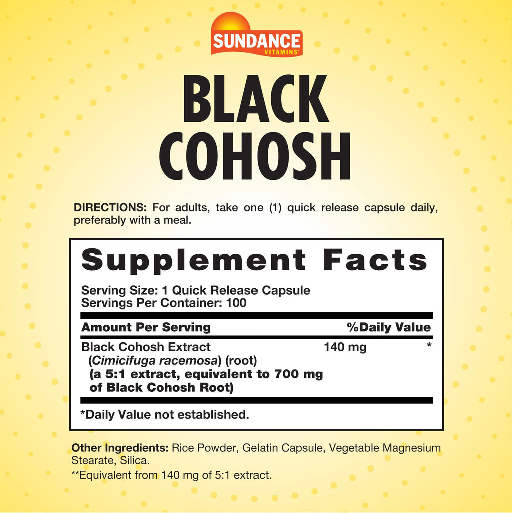 gluten free black cohosh capsules