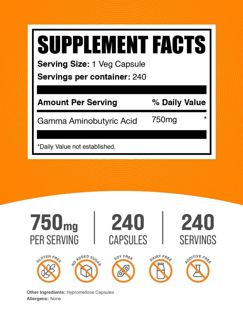 Gluten free blended vitamin capsules