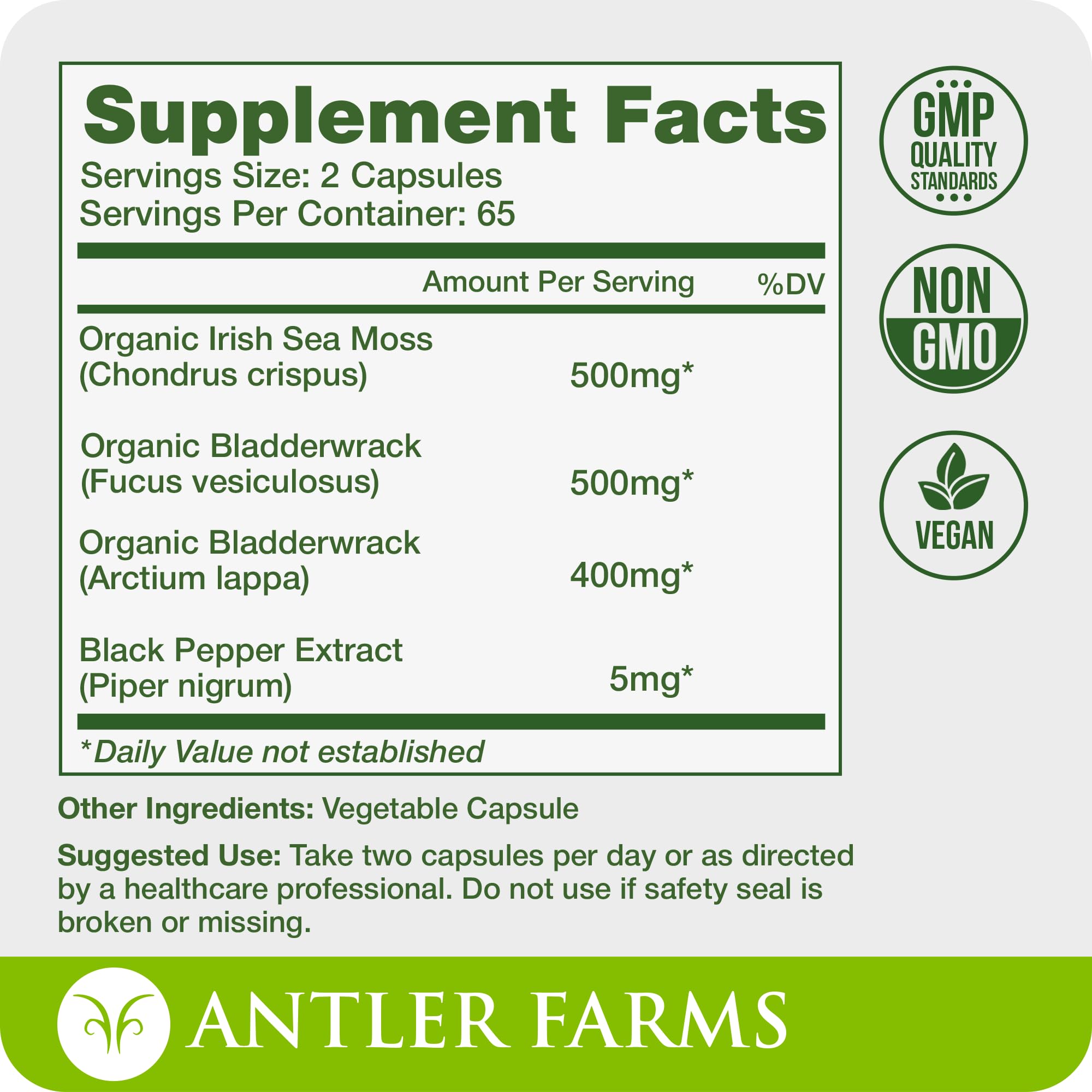 gluten-free blended vitamin capsules