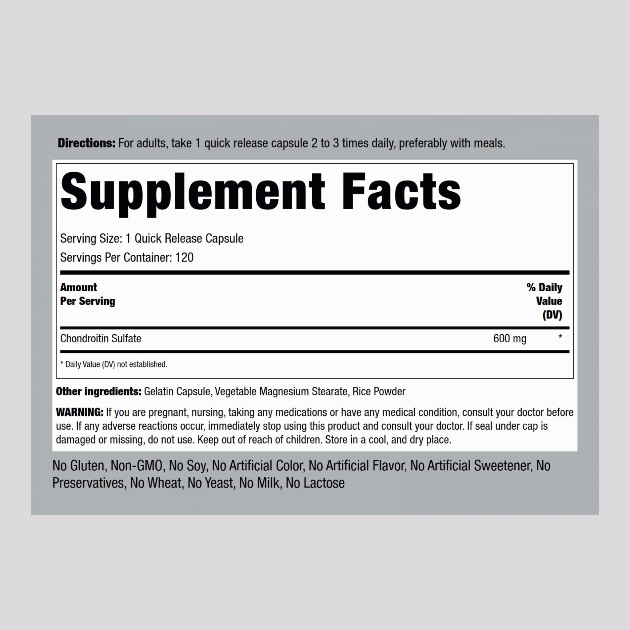 gluten free blended vitamin capsules