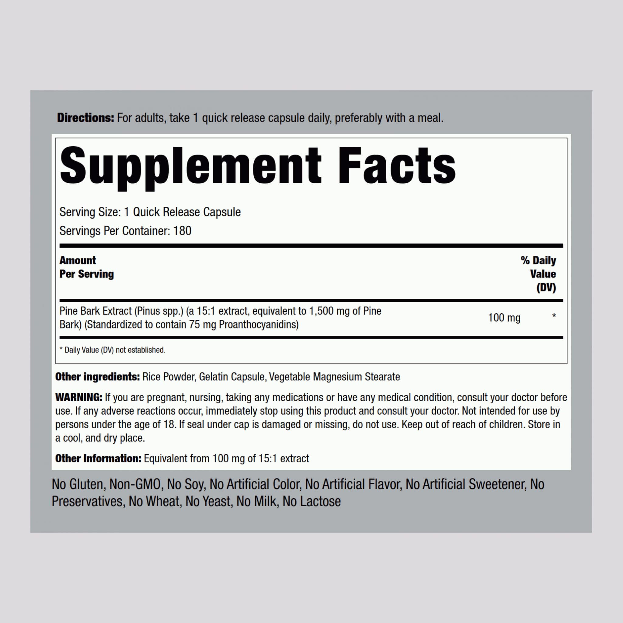 gluten-free blended vitamin capsules