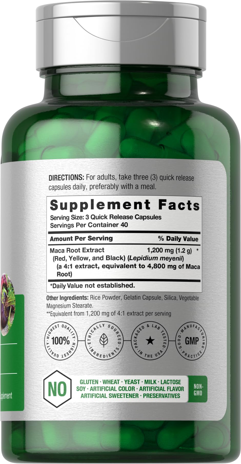 gluten-free blended vitamin capsules