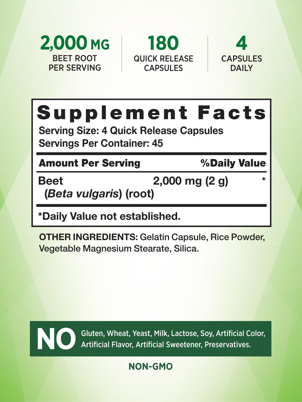 Gluten-free blended vitamin capsules