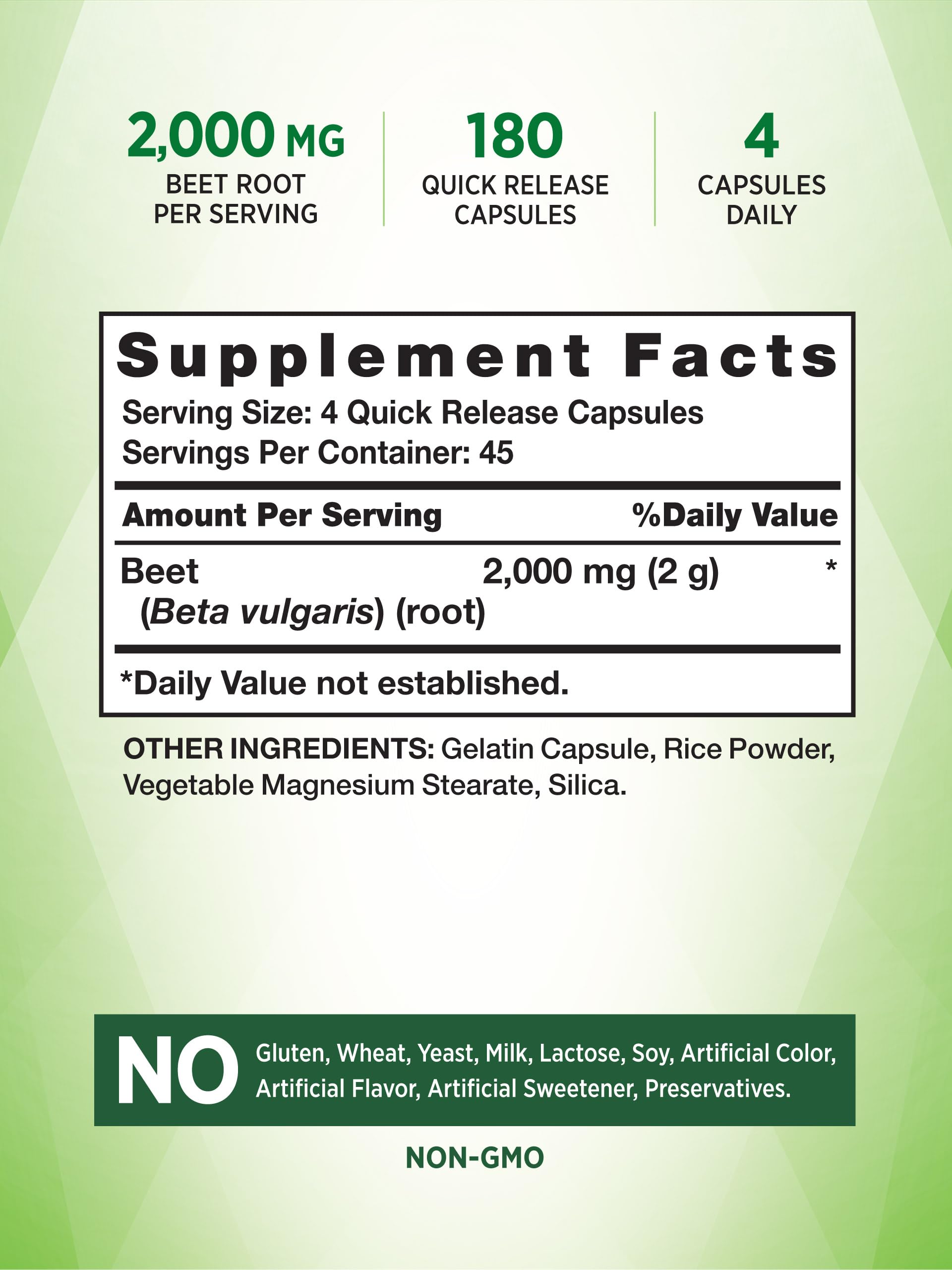 Gluten-free blended vitamin capsules