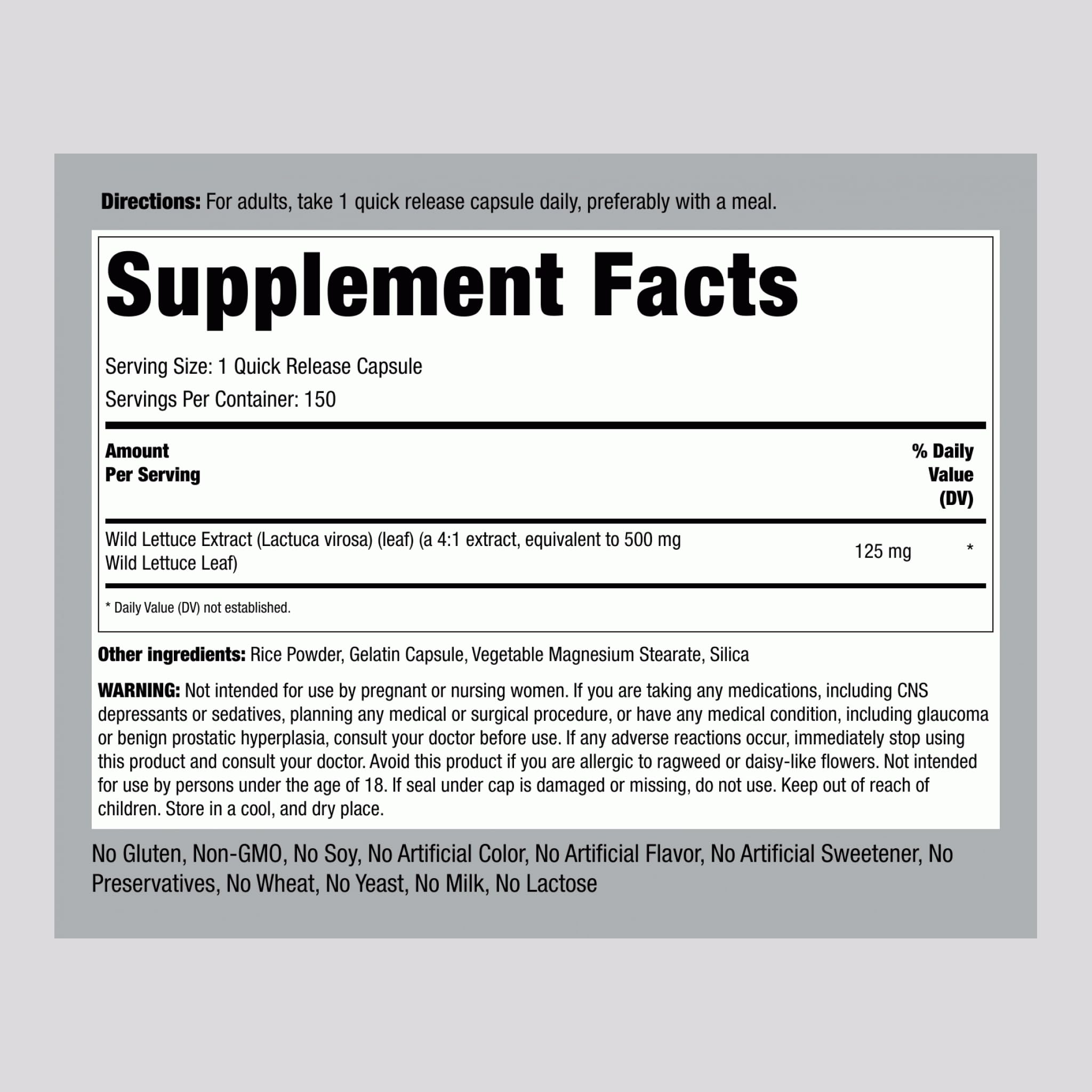 gluten-free blended vitamin capsules