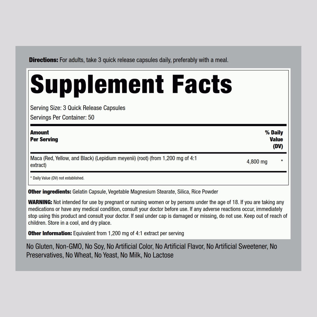 Gluten free blended vitamin capsules