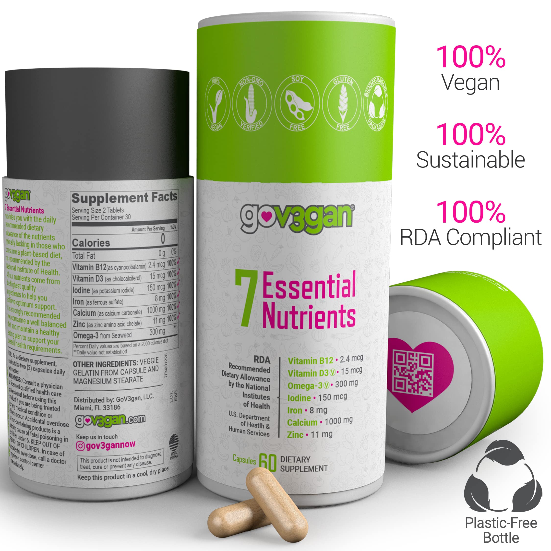 gluten-free blended vitamin & mineral supplements