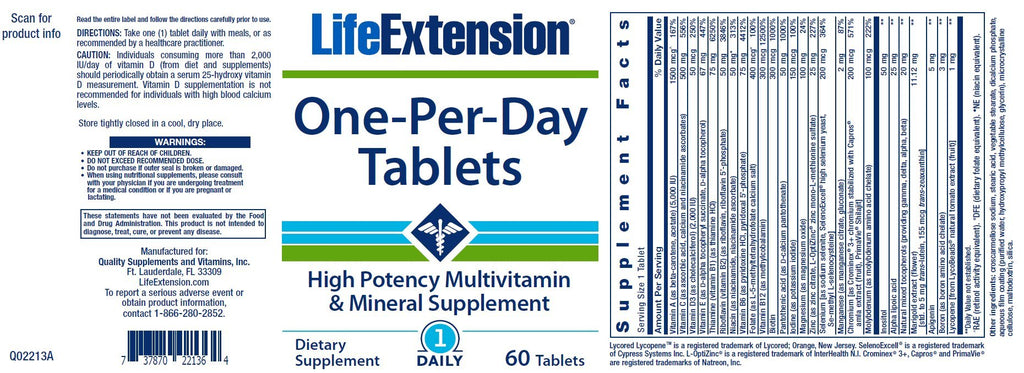 gluten-free blended vitamin & mineral supplements