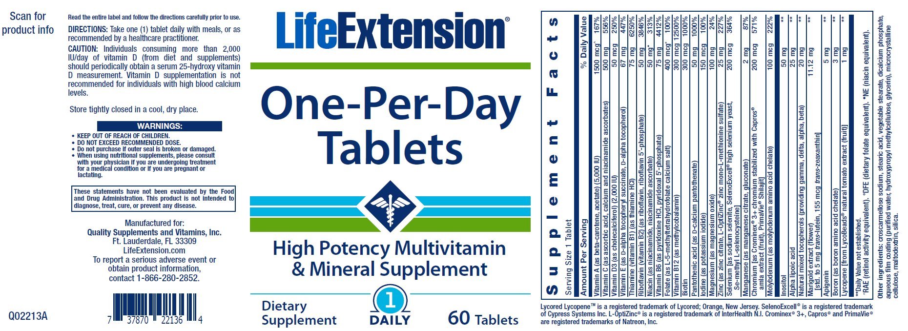 gluten-free blended vitamin & mineral supplements