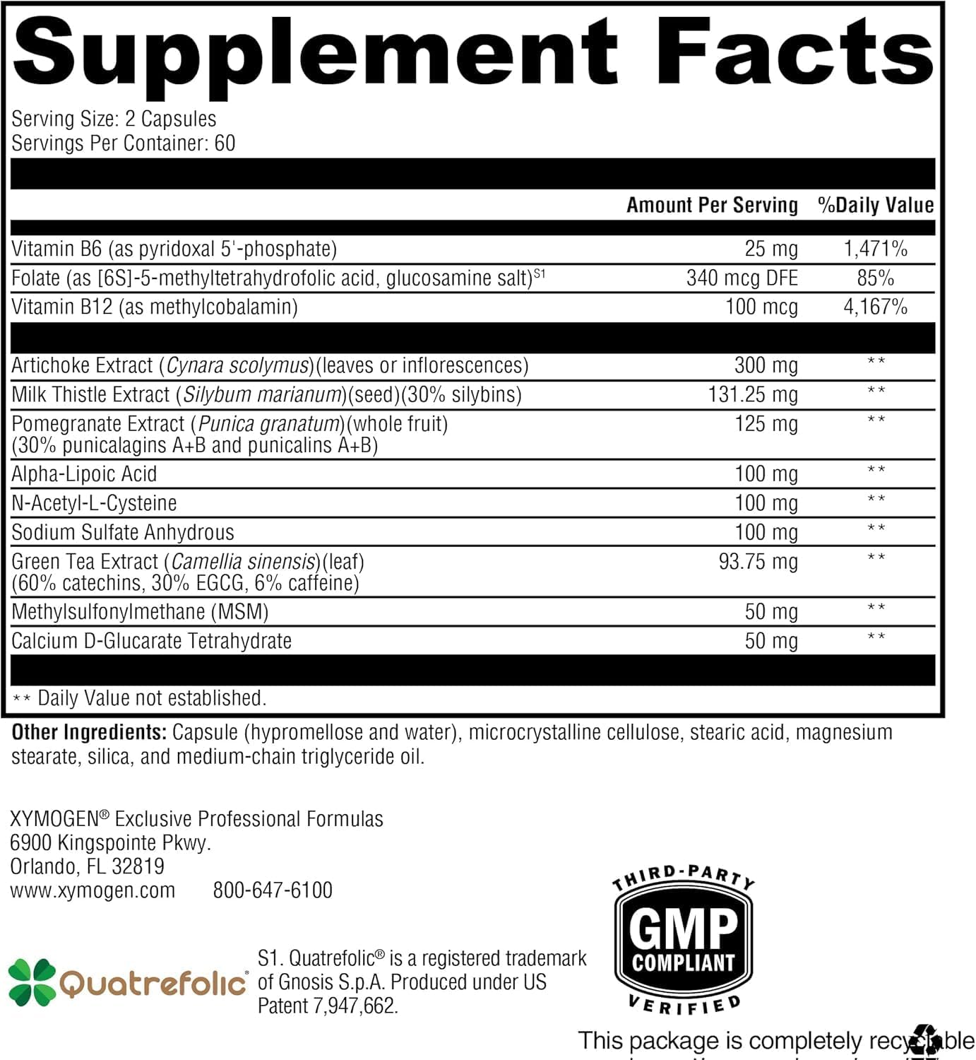 gluten-free blended vitamin & mineral supplements